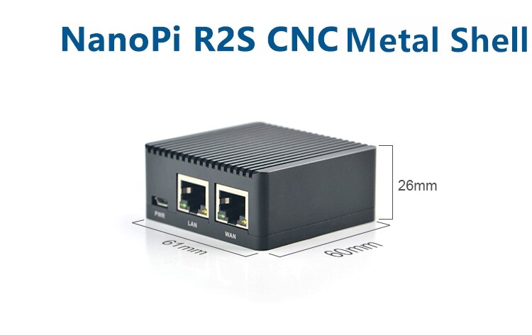 NanoPi R2S CNC all-metal case with strong heat dis... – Grandado