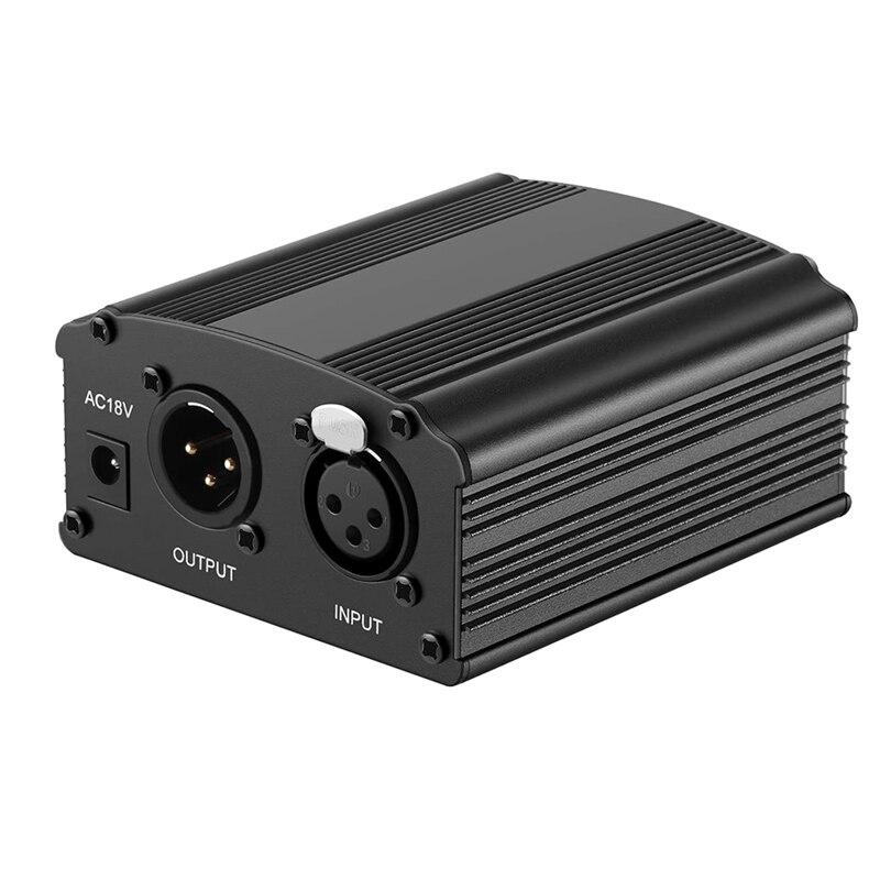 1-Kanaals 48V Phantom Voeding Met Adapter, mic Kab... – Vicedeal