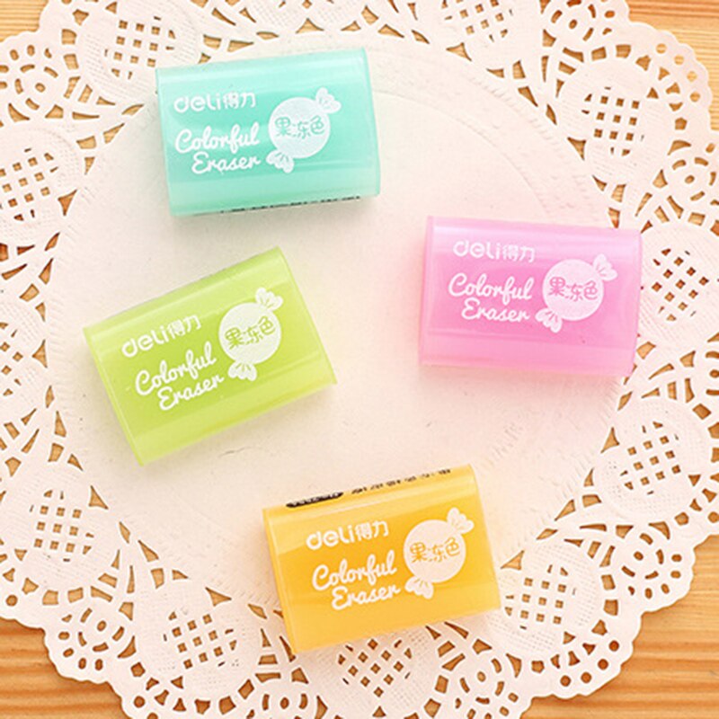 1 Pcs Eraser Cute Candy Color Soft Pencil Erasers ... – Grandado