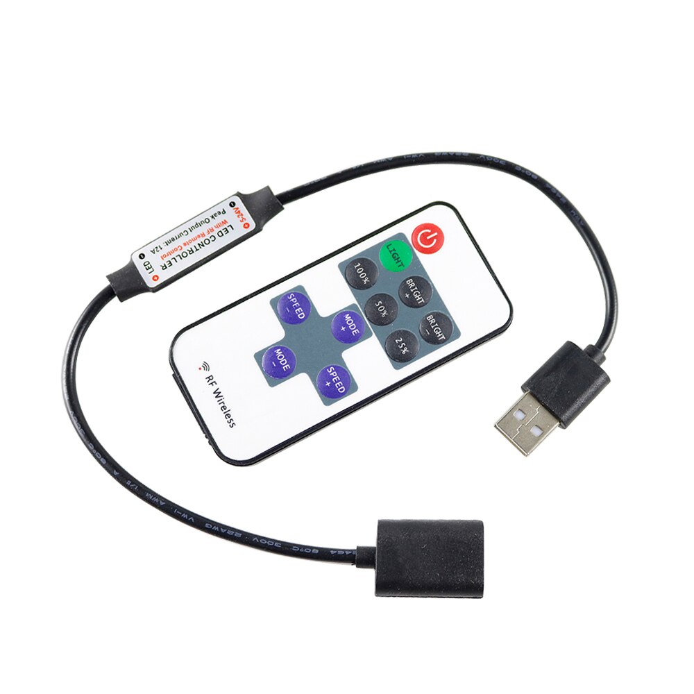 Controlador LED DC5V 12V 24V Mini 11 teclas RF Con... – Grandado