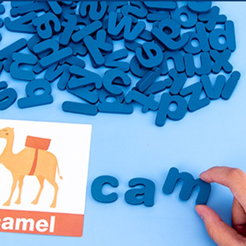 Wooden Letters Matching Cognitive Card Set Double ... – Grandado