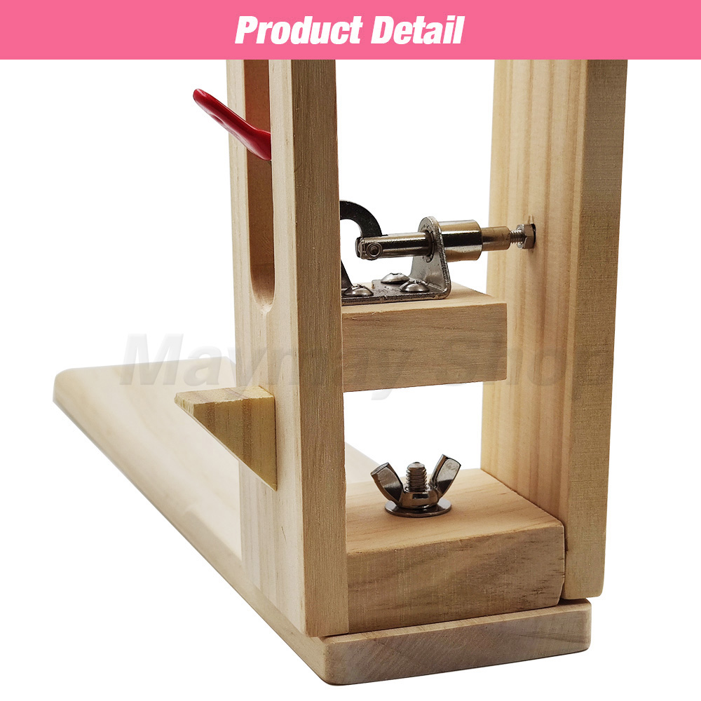 Pine Wood Leathercraft Hand Stitching Clamp Leathe... – Grandado
