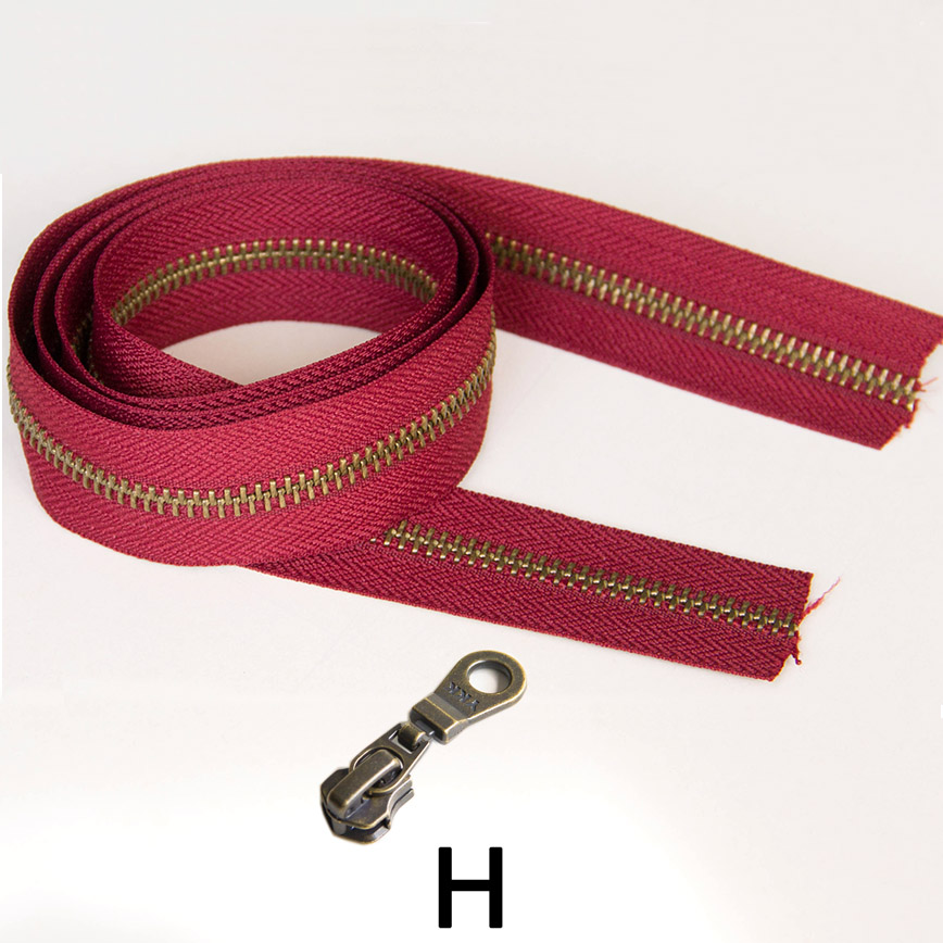 1 Meter YKK 5# Metal Bronze Coil Zippers DIY Sewin... – Vicedeal