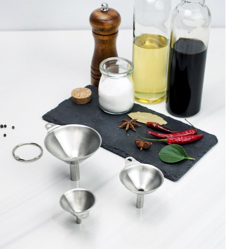 3 Stks/set Rvs Trechter Keuken Olie Vloeistof Trec... – Grandado