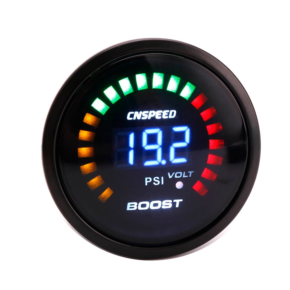 Cnspeed 2 " 52mm svart digital -15-45 psi turbo b... – Grandado