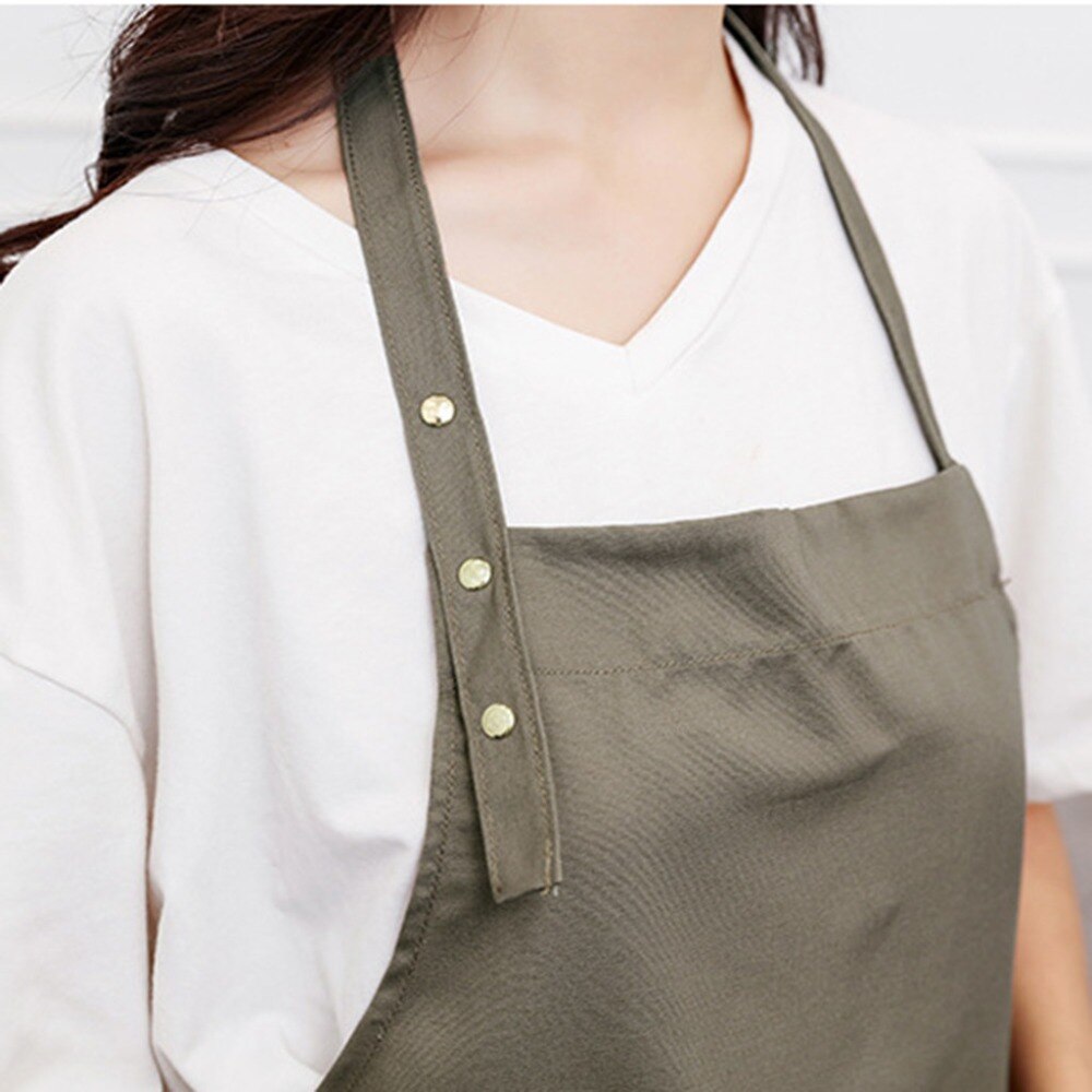 Canvas Pockets Apron Butcher Crafts Baking Chefs K... – Grandado
