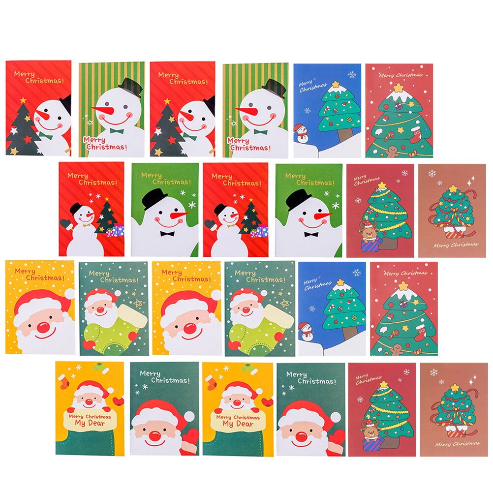 24pcs Christmas Style Pocket Notebook Christmas Pa... – Grandado