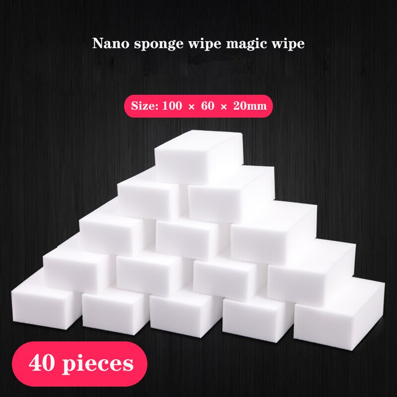40 Pcs Melamine Sponge Magic Sponge Eraser Cleaner... – Vicedeal