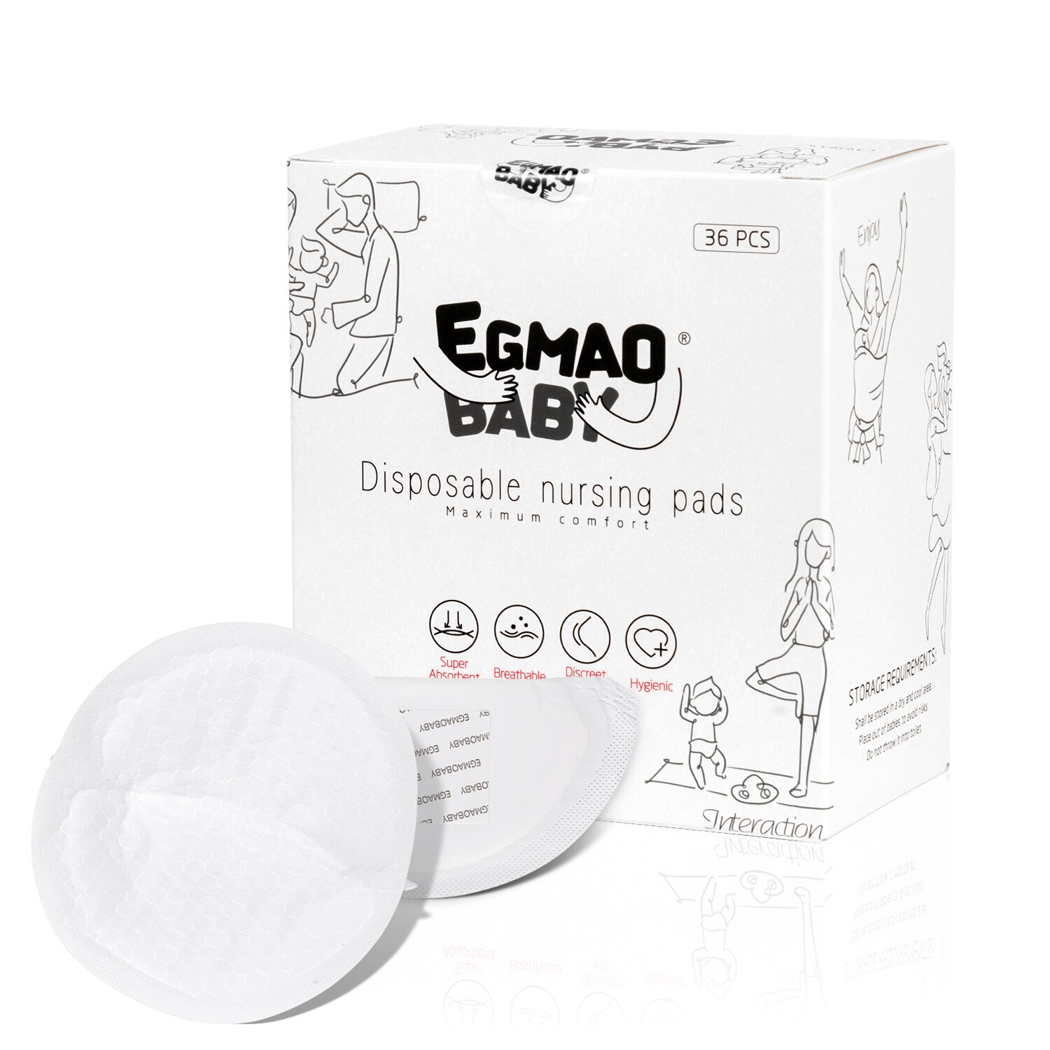 Disposable Nursing Pads for Breastfeeding Super So... – Vicedeal