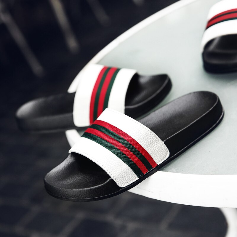 Trend Home Slippers Men Pu Leather Slippers for Me... – Vicedeal