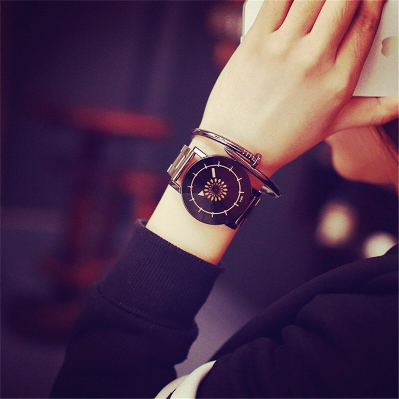 Reloj de para parejas, reloj de estilo coreano sen... – Grandado