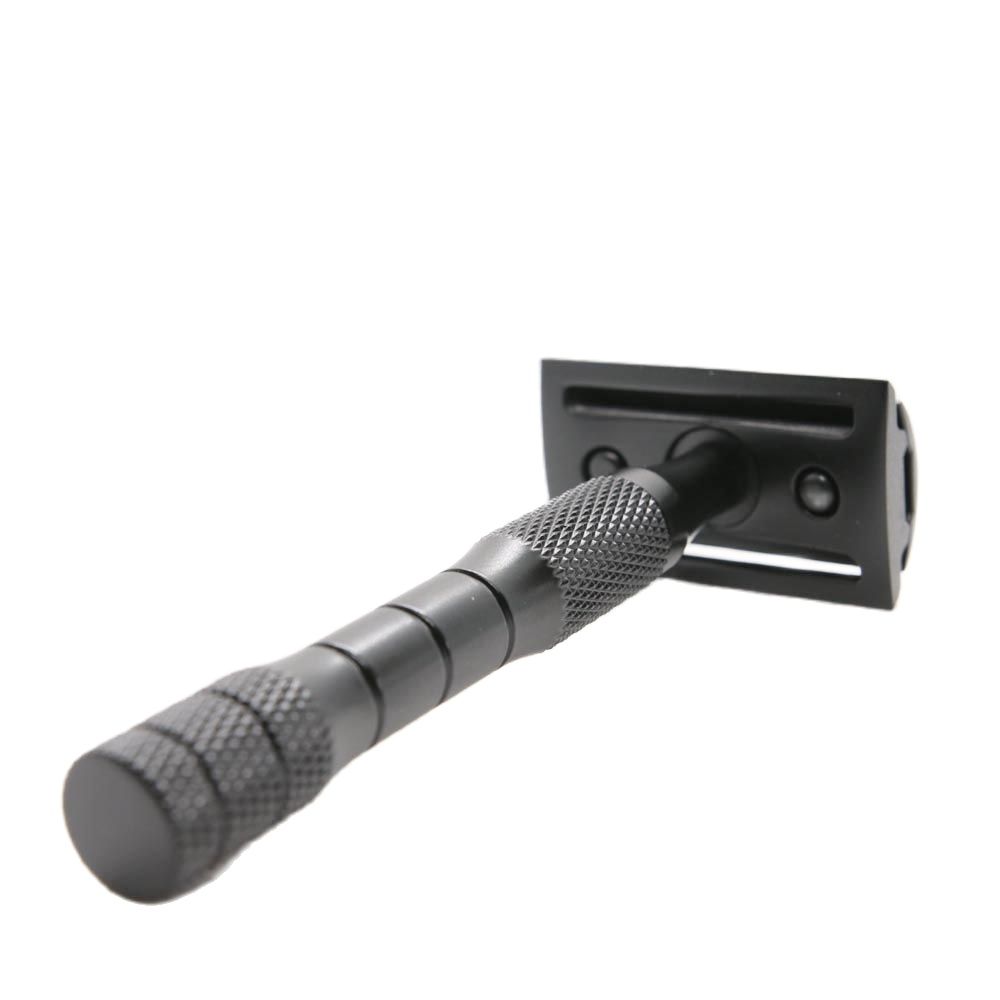 Yaqi Matte Black Color Brass Handle Double Edge Si... – Grandado