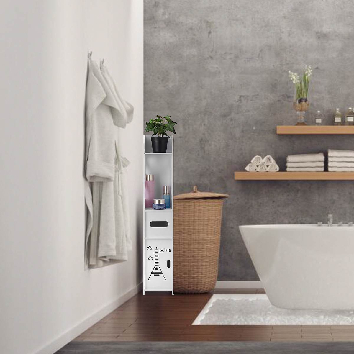 Bathroom Kitchen Floor Standing Bathroom Storage C... – Grandado