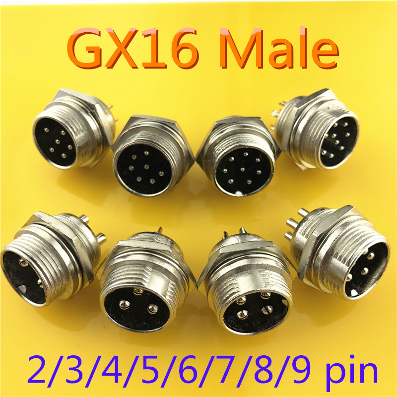 1pc GX16 2/3/4/5/6/7/8/9 Pin Male 16mm Wire Panel ... – Grandado