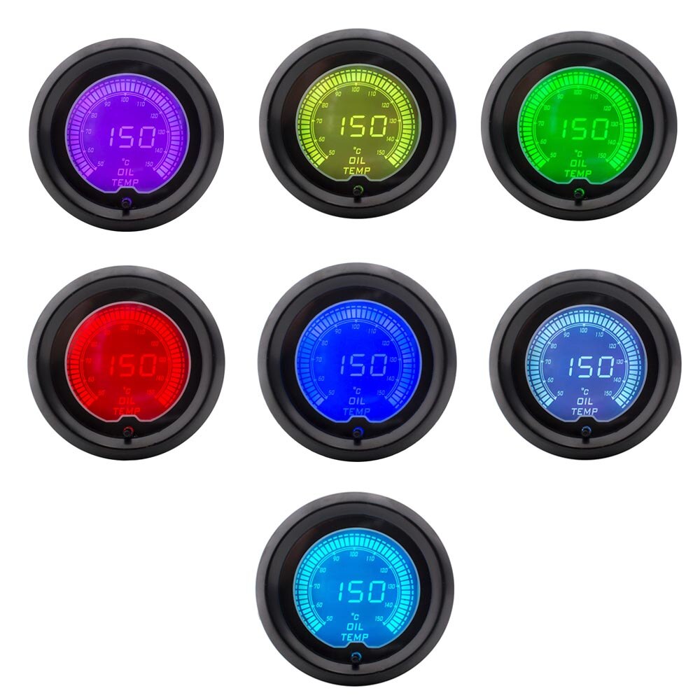 2 "52mm EVO 7 kleur LCD 40-140 graden Celsius wate... – Grandado