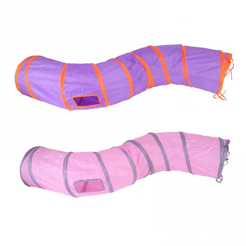 S Shape Collapsible Tunnel Shape Toy Pet Tube for ... – Grandado