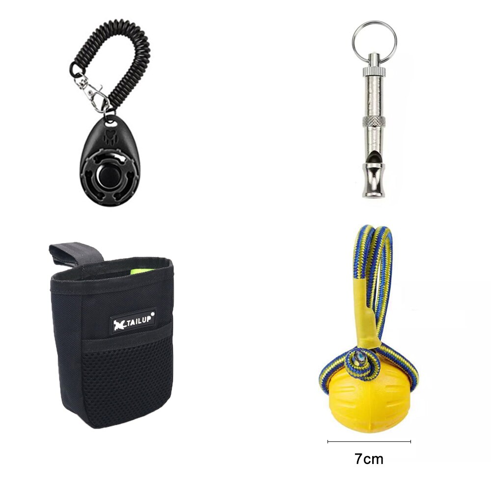 Dog Training Set Pet Whistle Clicker Bag Rope Ball... – Vicedeal