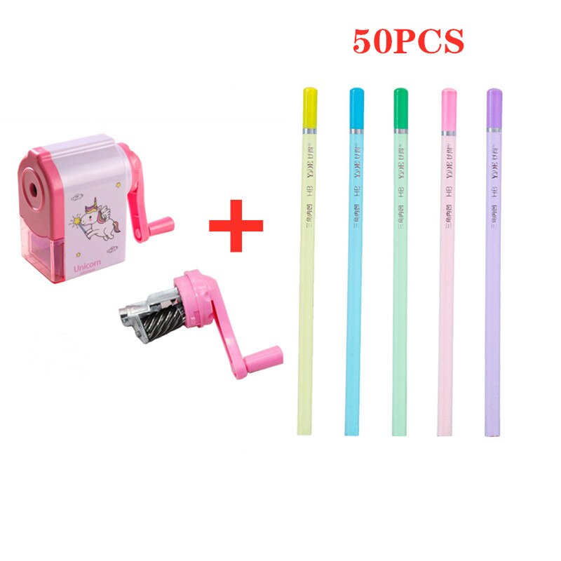 50 pieces of HB student pencil and pencil sharpene... – Grandado
