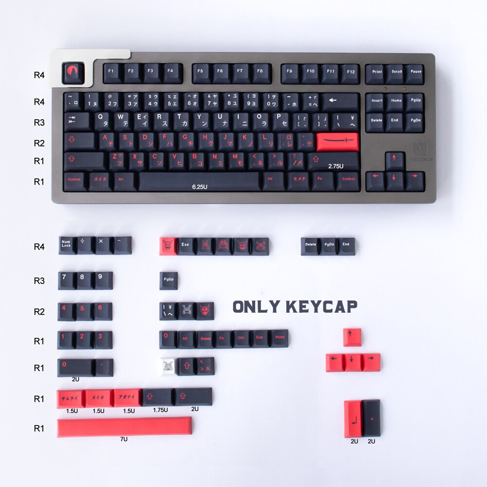 Pbt 137 Keys Clone Gmk Bushido Keycaps Cherry Prof... – Vicedeal