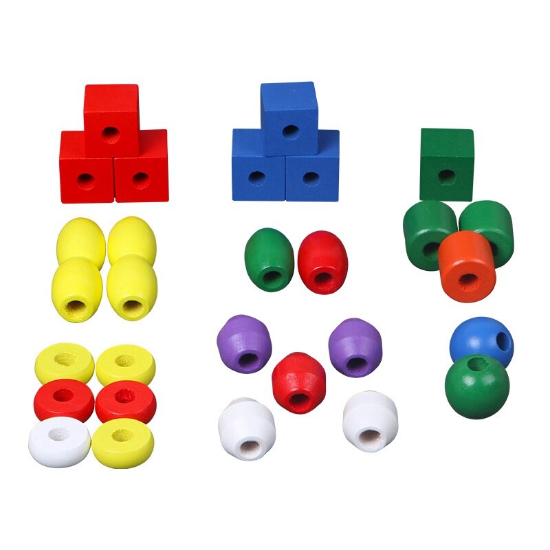 Wooden Toy Bead Sequencing Set Block Toys Classic ... – Vicedeal