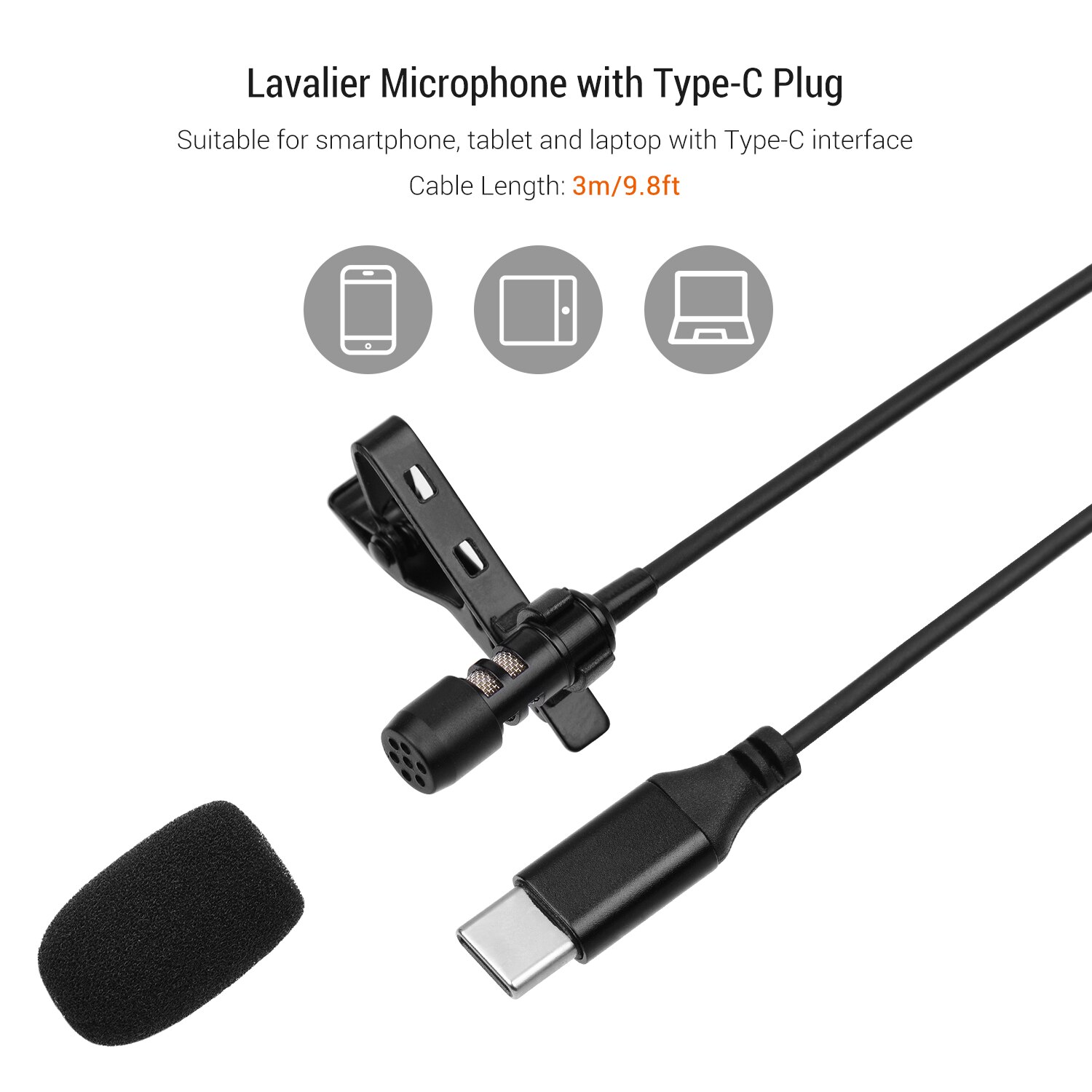 Omni-directional MIC Video Condenser Lavalier mini... – Grandado