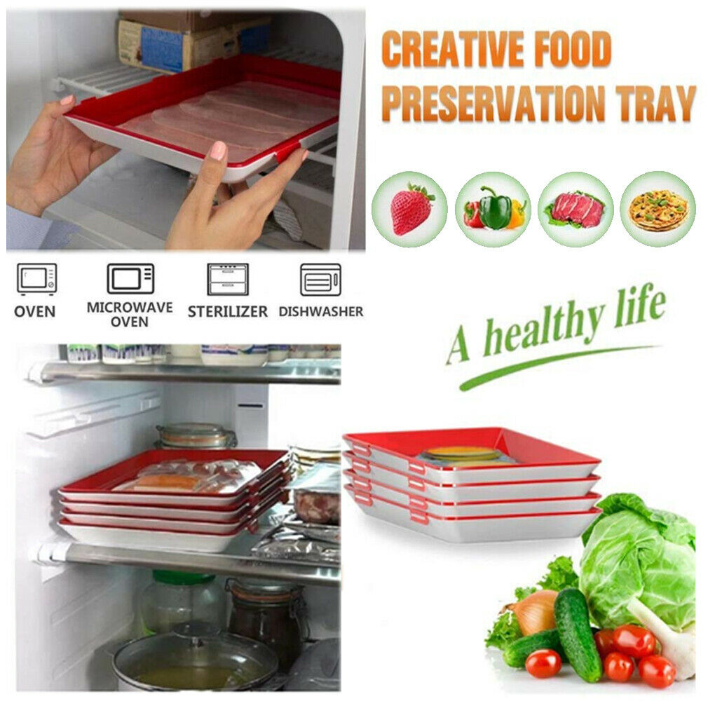 Clever Tray Food Preservation Tray Plastic Food St... – Vicedeal