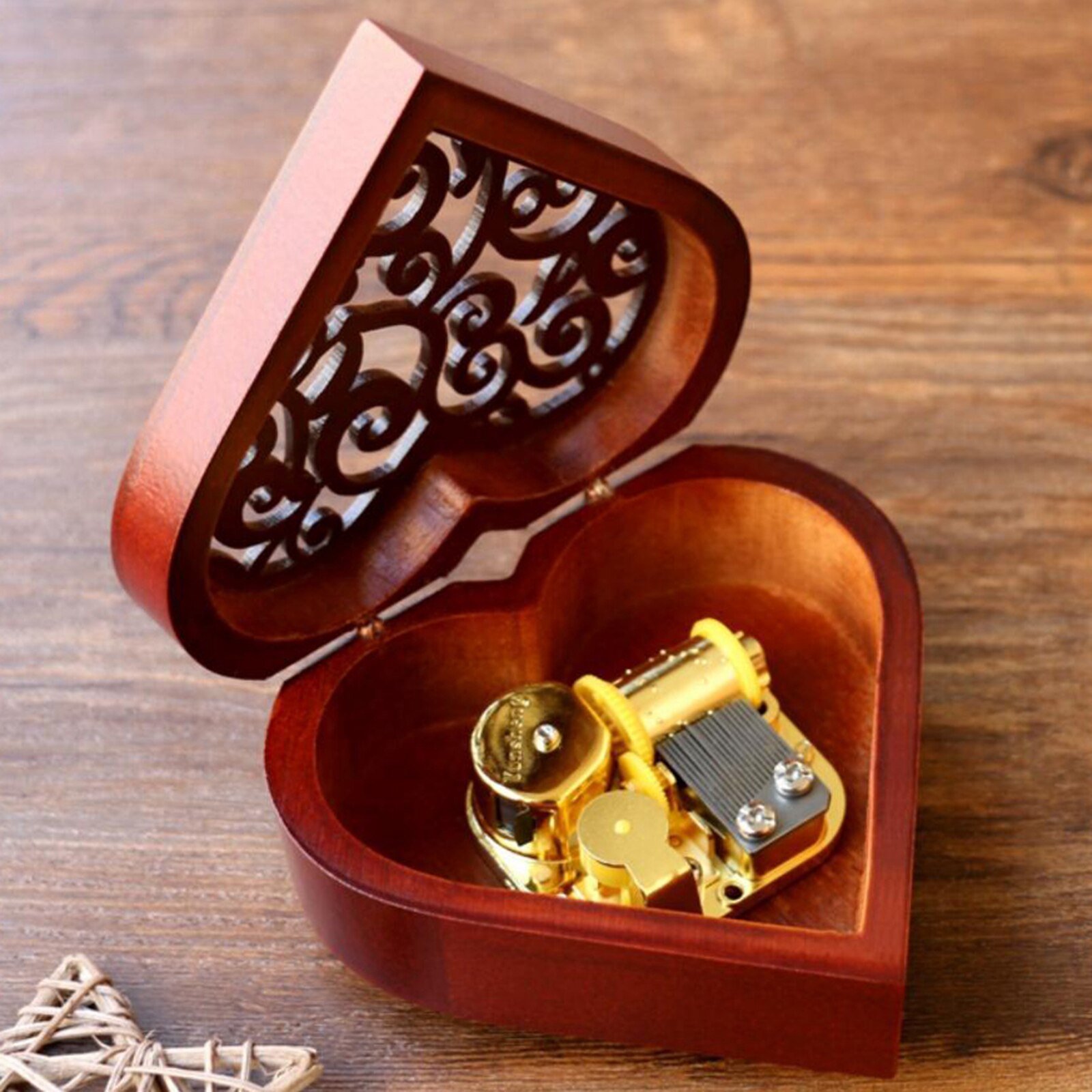 Retro Engraved Music Box Mechanism with Movement i... – Vicedeal