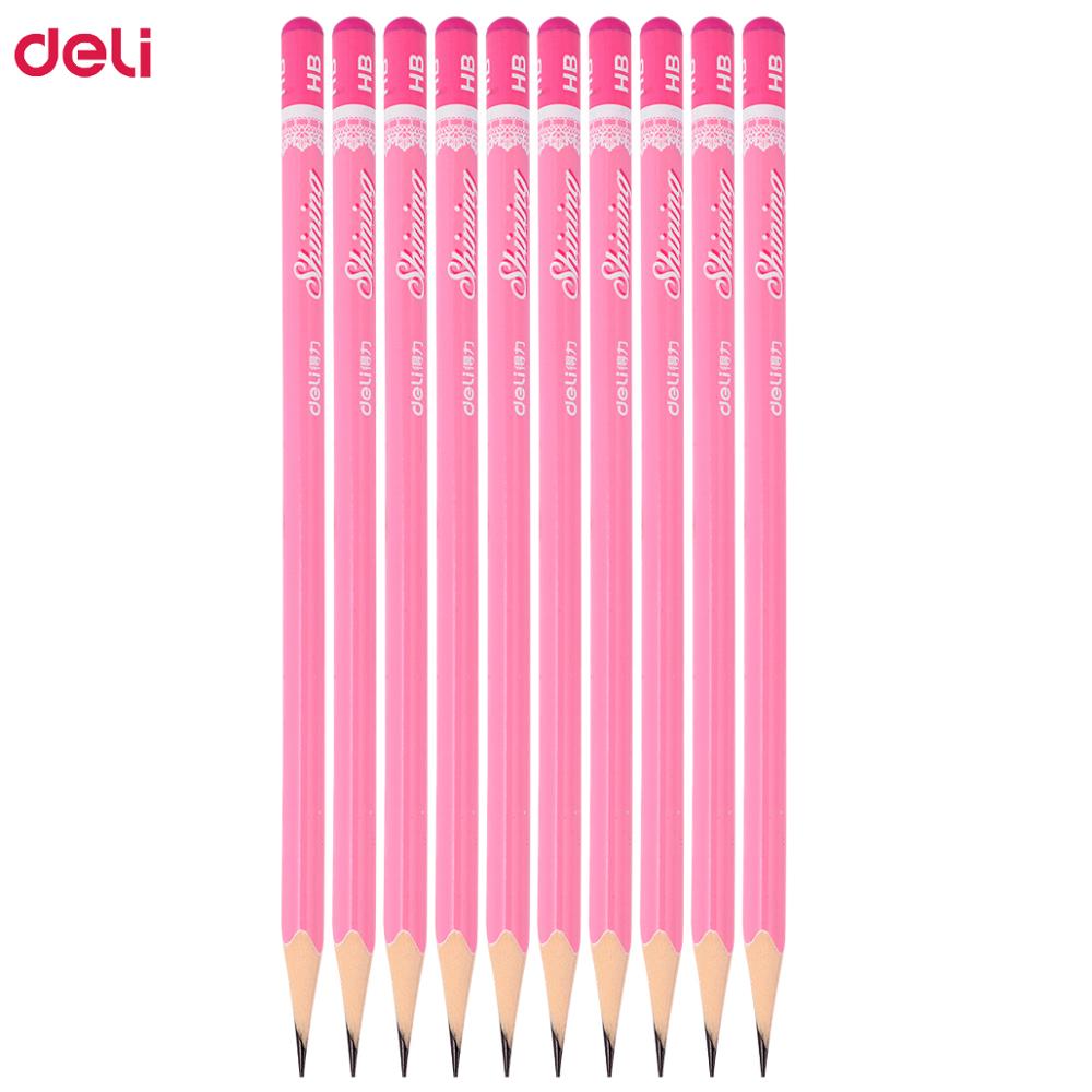 Deli 100pcs kawaii wood pencils cute macaroon colo... – Grandado
