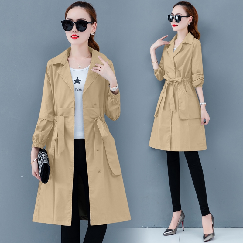 Spring Thin Windbreaker For Women Korean Slim Big ... – Grandado