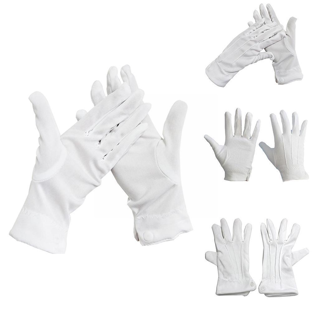 Men Cotton White Gloves Tuxedo Gloves Formal Unifo... – Grandado