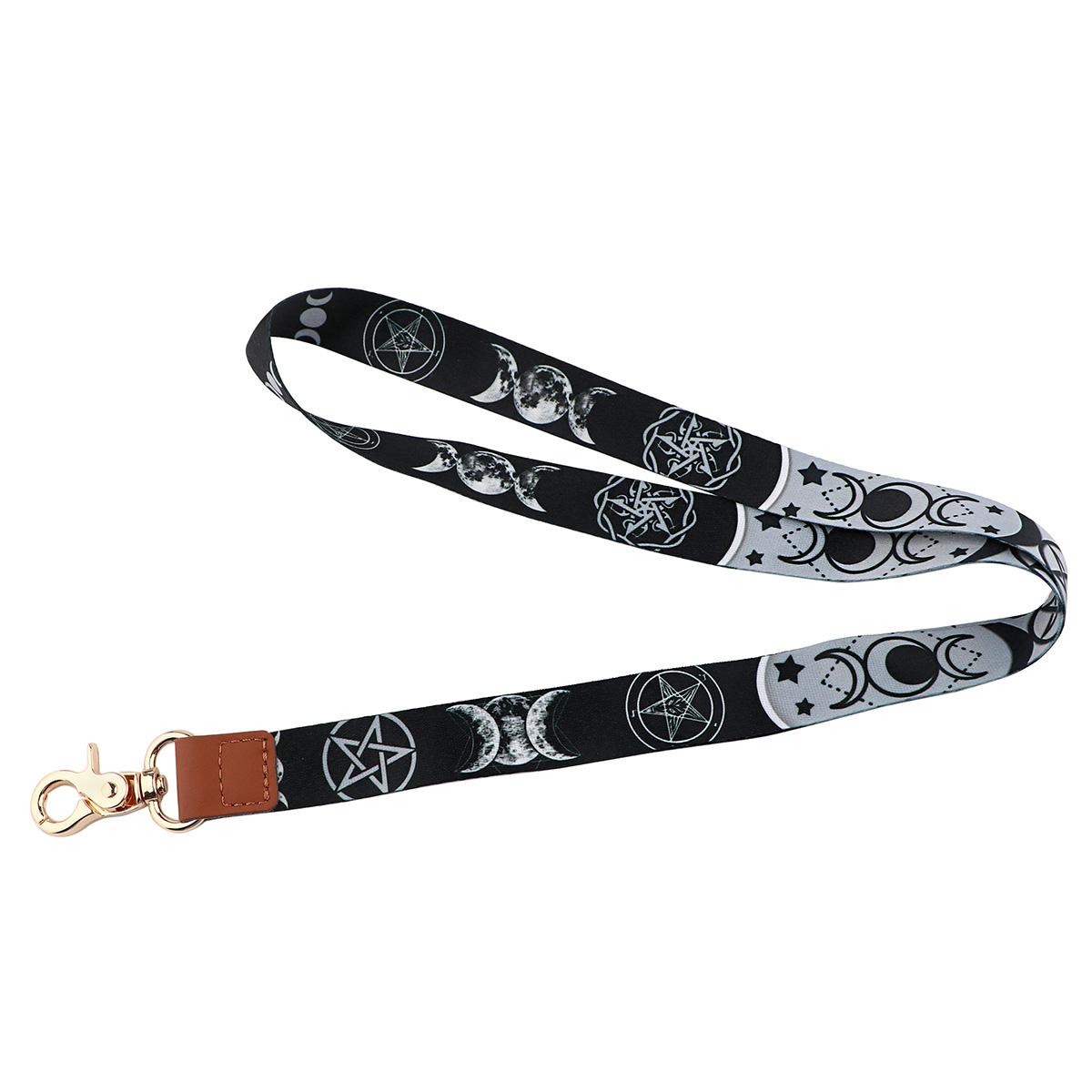 JF1442 Triple Moon Goddess Neck Strap Keychain Lan... – Grandado