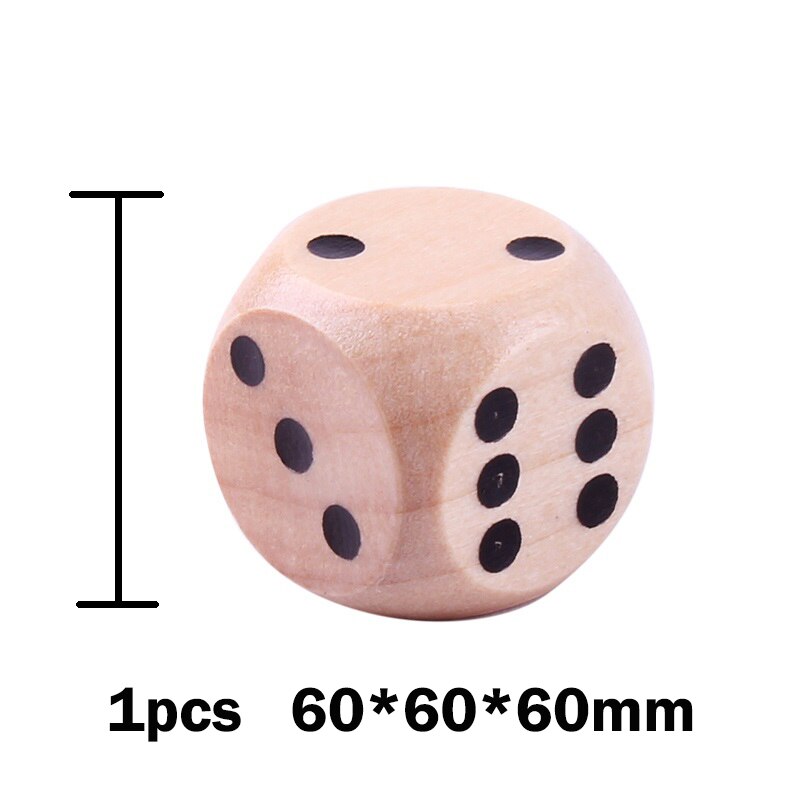 12-60mm 6 Sided Wood Dice Point Cubes Round Corner... – Grandado