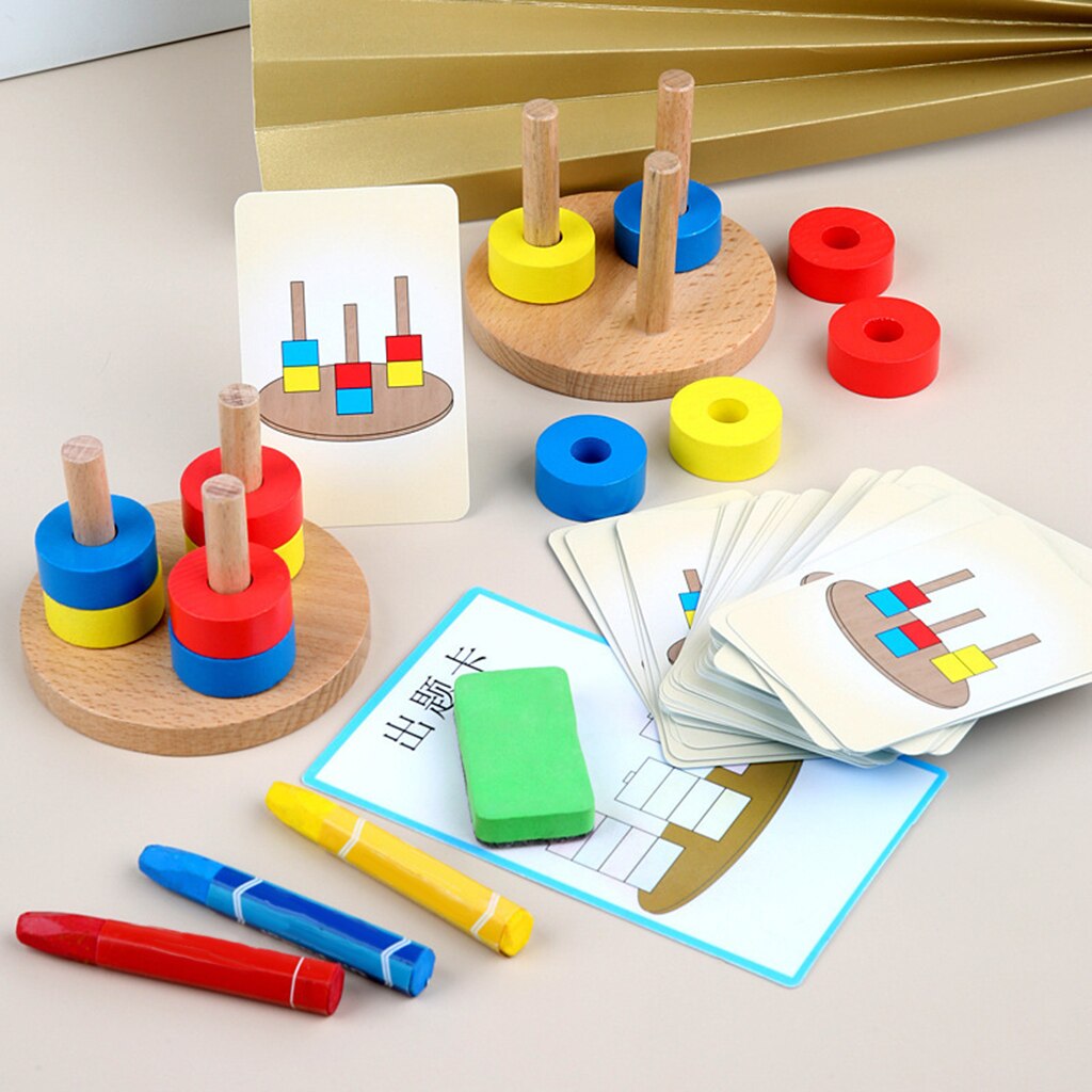 Wooden Sorting Stacking Toy for Stacker Early Educ... – Grandado