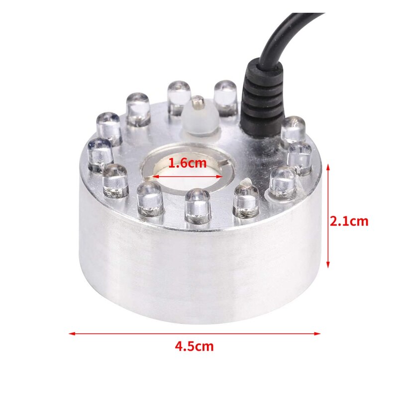 Mist Maker 12 LED Mister Fogger Water Fountain Pon... – Grandado