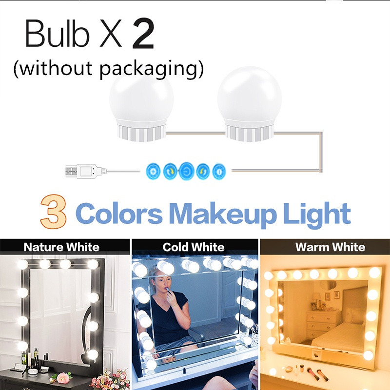 CanLing LED 5V Makeup Mirror Light Bulb Hollywood ... – Grandado