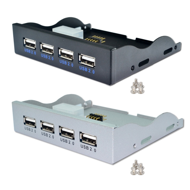 H1111Z 4 Port USB 2.0 Hub USB 2.0 Adapter PC Front... – Vicedeal