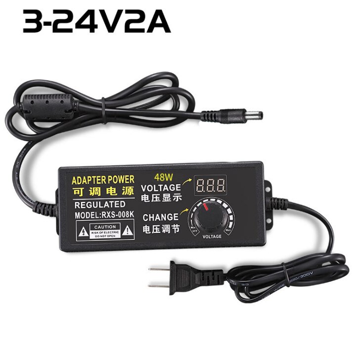 Einstellbar 110V-220V AC zu DC 3V-12V 3V-24V 9V-24... – Grandado