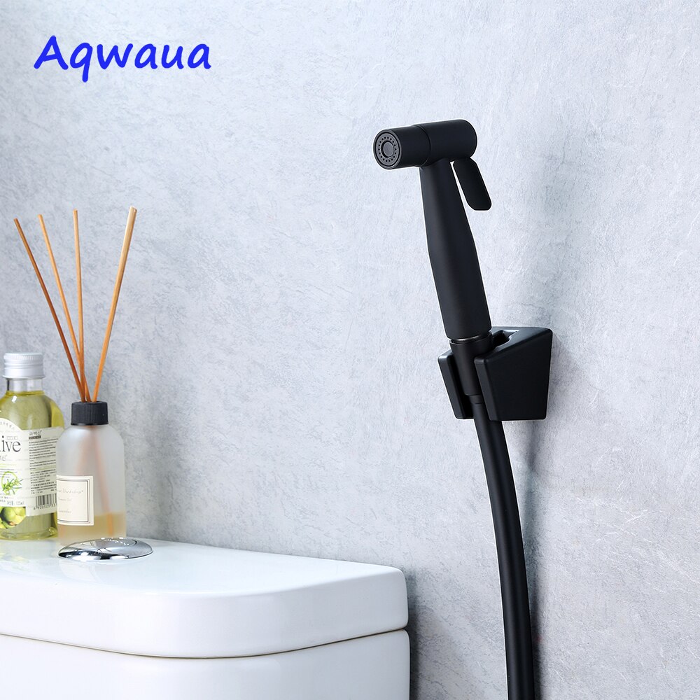 Aqwaua Black Toilet Bidet Hand Sprayer Shower Head... – Grandado