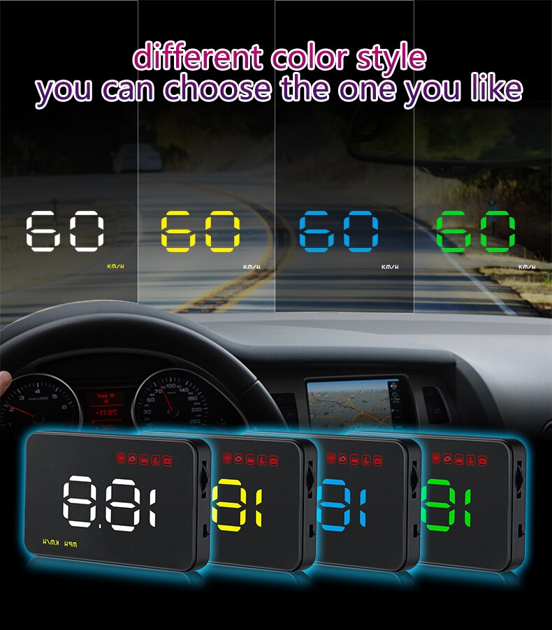 Obd 2 a100 3.5 hud head-up display bil-styling hud... – Vicedeal