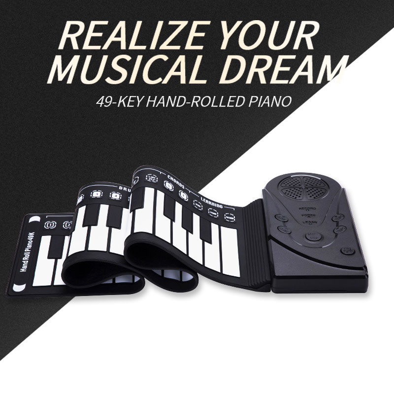 49 key electronic roll piano keyboard – Vicedeal
