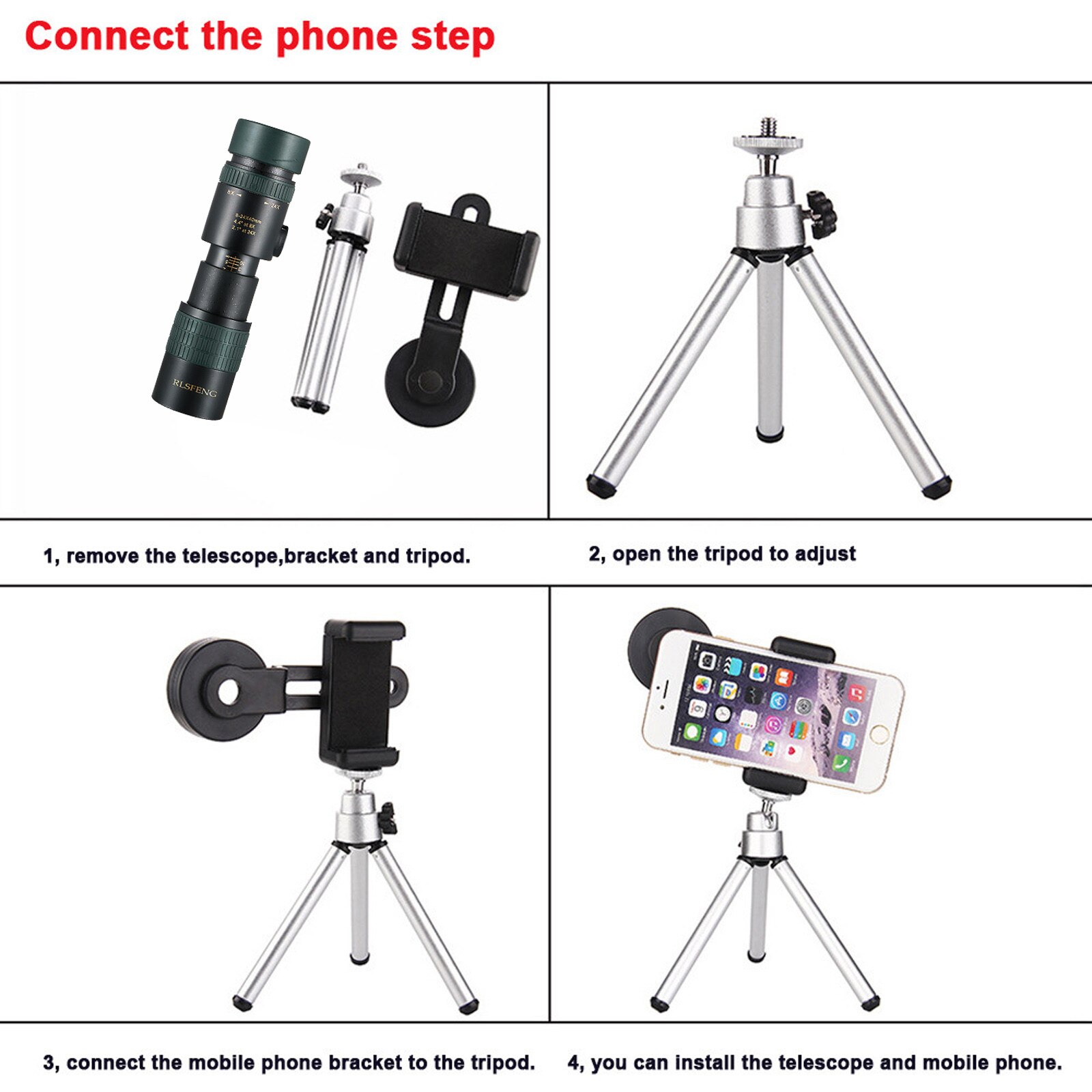 8-24x Monocular Telescope Dual Focus Night Vision ... – Vicedeal