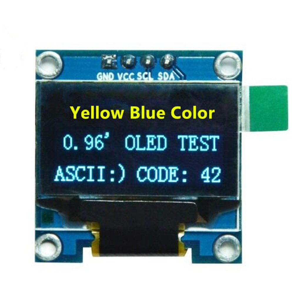 0.96" Yellow Blue/Blue/White I2c IIC Serial Oled L... – Grandado