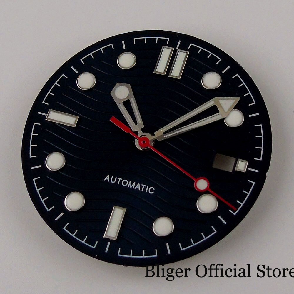 Nologo 31mm Black White Blue Watch Dial Wave Patte... – Grandado