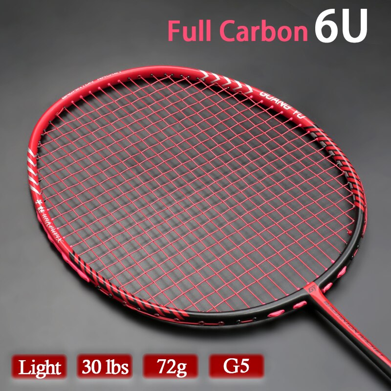 Super Light 6U 72g Full Carbon Fiber Badminton Rac... – Grandado