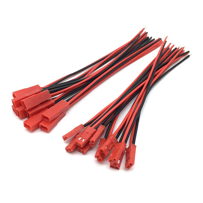 10pairs/lot 2*100mm 150mm 2PIN JST Connector Plug ... – Grandado