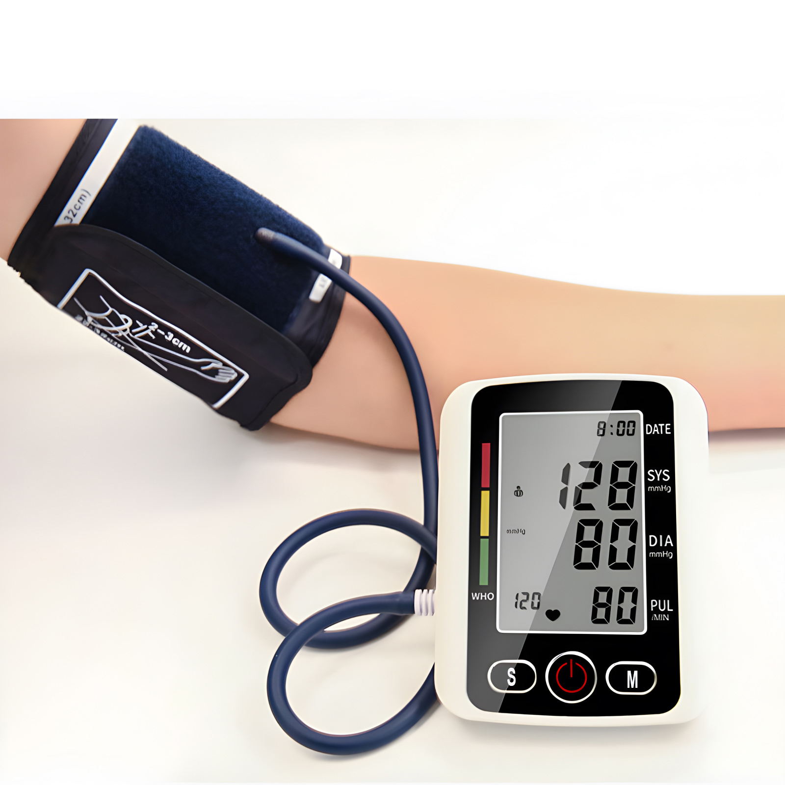 Portable Digital Upper Arm Blood Pressure Monitor ... – Grandado