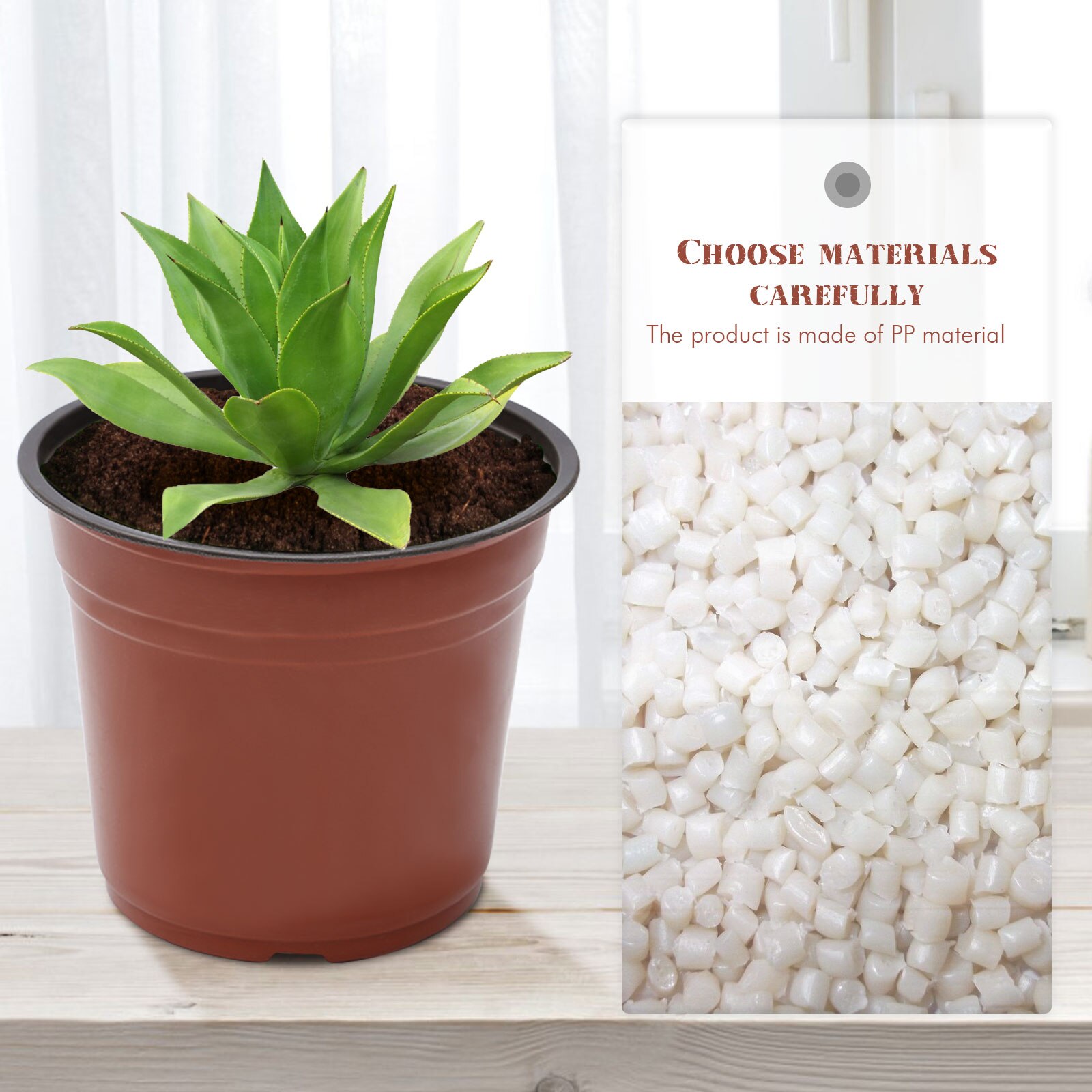 Behogar 100PCS Nursery Pots Reusable Plastic Plant... – Vicedeal