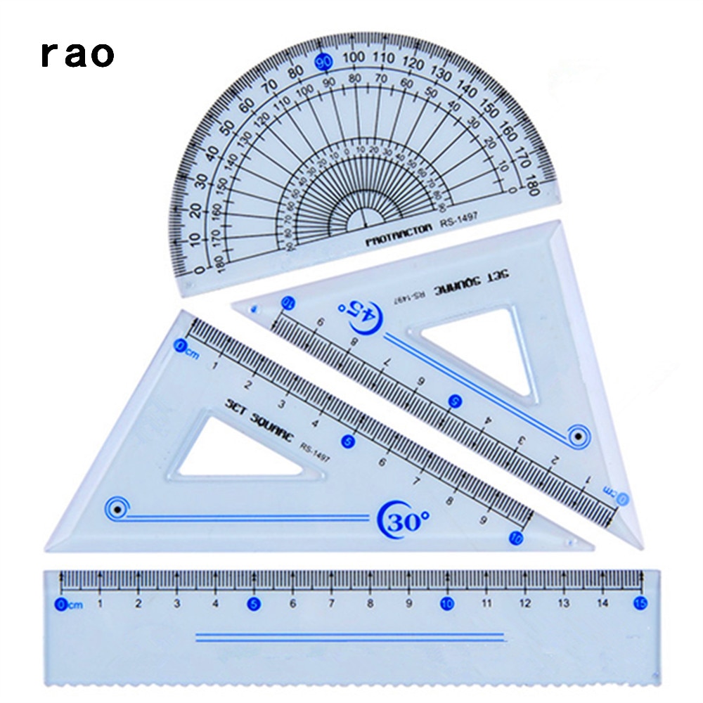 4pcs set ruler Student school office stationer Art... – Grandado