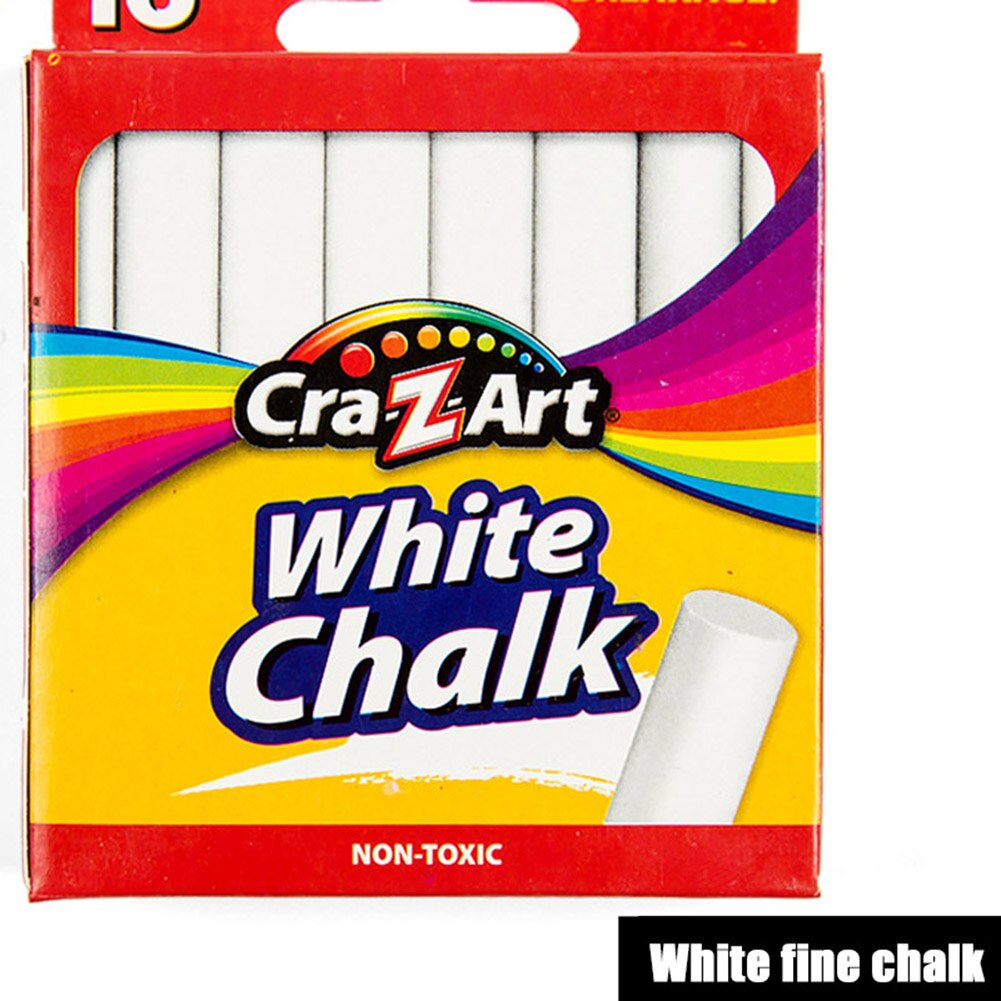 Mixed Colour White Chalk Sticks Pack Kids Playgrou... – Vicedeal