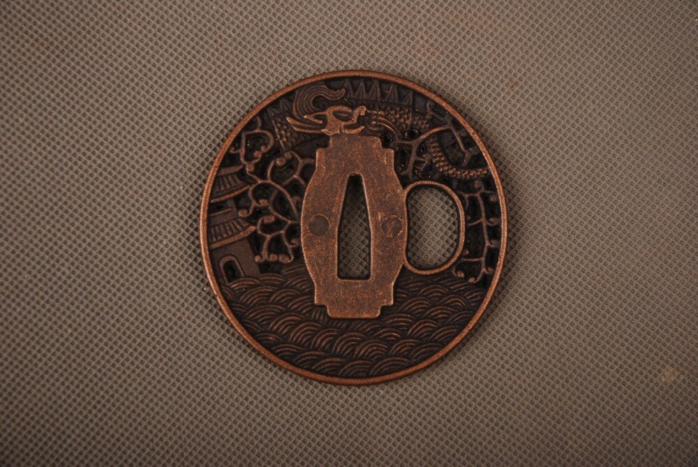 Delicate Pattern Carved Sword Fitting Alloy Tsuba ... – Grandado